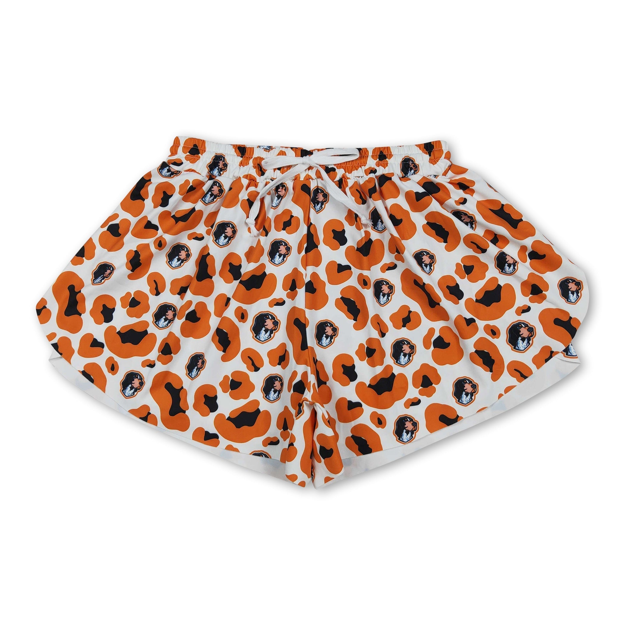 Leopard yellow dog adult women team active shorts – Georsmart